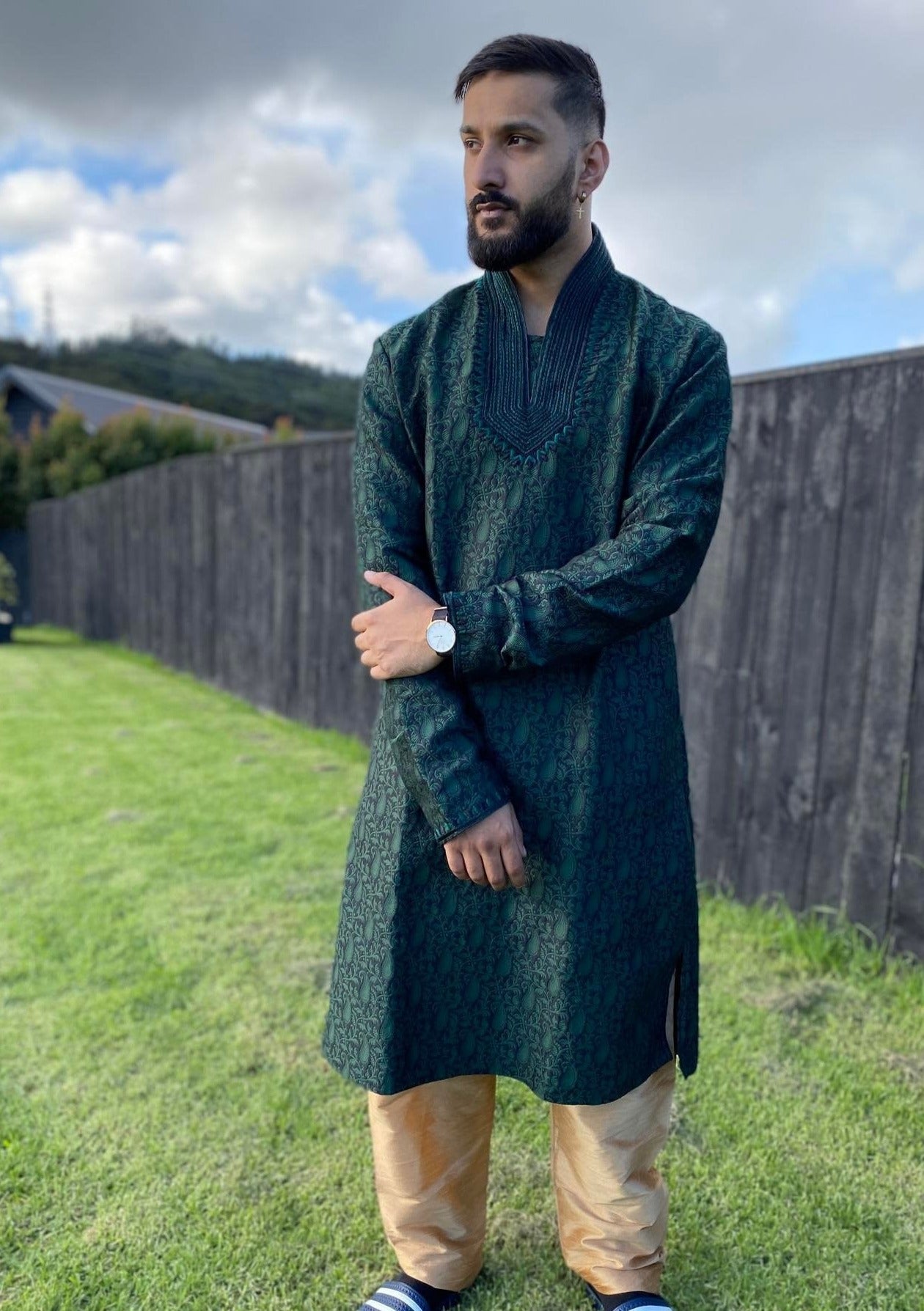 Forrest Shade Kurta – Desi Pal Nz